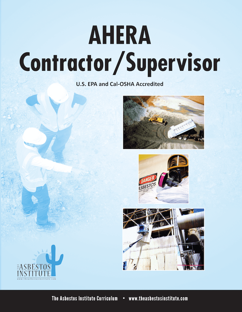 AHERA Contractor/Supervisor Book – The Asbestos Institute